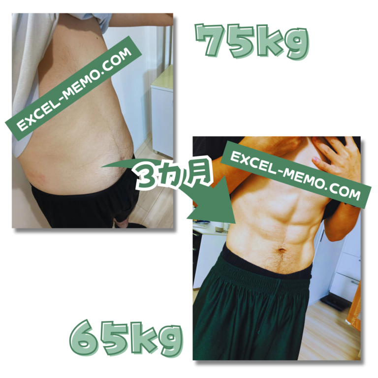 3カ月で15kg痩せた経験から作成｜Excelダイエット管理表と使い方（無料DLあり）